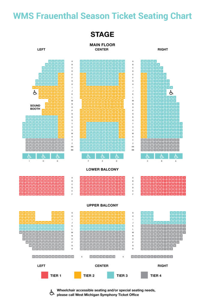 Seating Charts - West Michigan Symphony Orchestra